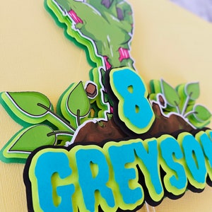 Personalized Zombie Birthday Cake Topper: Ghoulish Hand Party Decor - Etsy