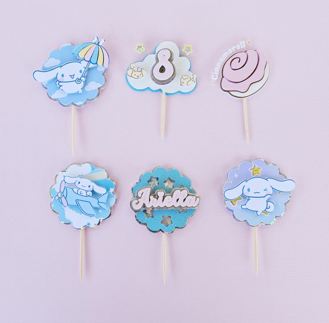 Cinnamoroll Cupcake Topper| 3D Topper | Custom Topper| Birthday ...