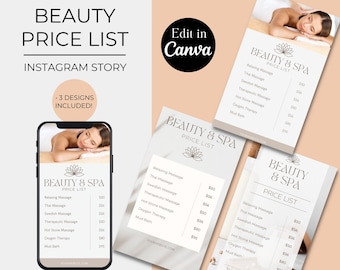 Tanning Instagram Template - Etsy