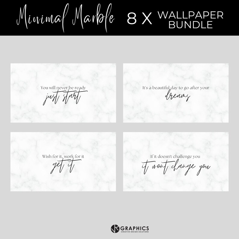 Minimal Desktop Wallpaper Quotes Bundle, INSTANT DOWNLOAD, Desktop ...