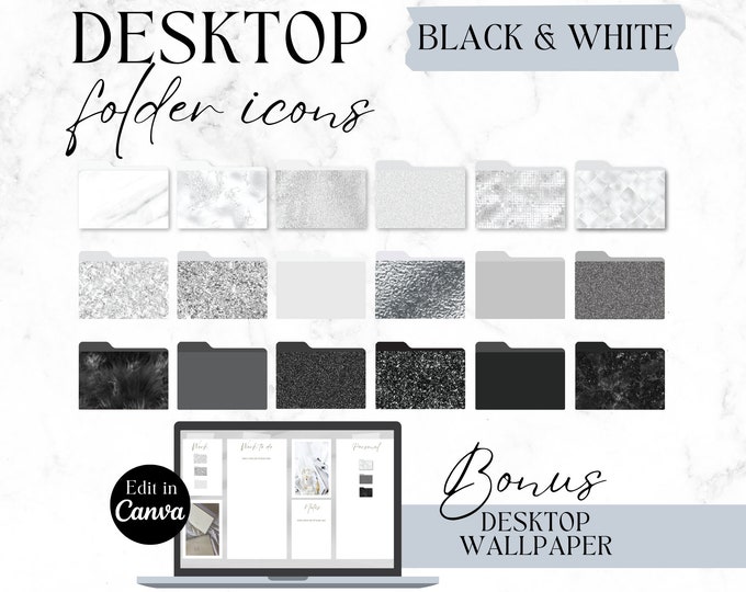 Luxe Neutral Desktop Wallpaper Organizer Mac 2022 FREE Desktop Folder ...