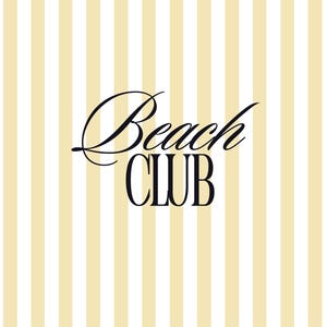 Beach Club Logo Kit: Coastal Brandboard Template (canva) - Etsy