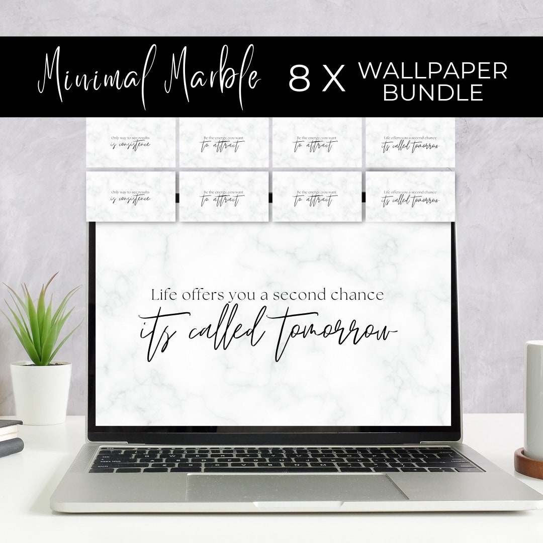 Minimal Desktop Wallpaper Quotes Bundle, INSTANT DOWNLOAD, Desktop ...