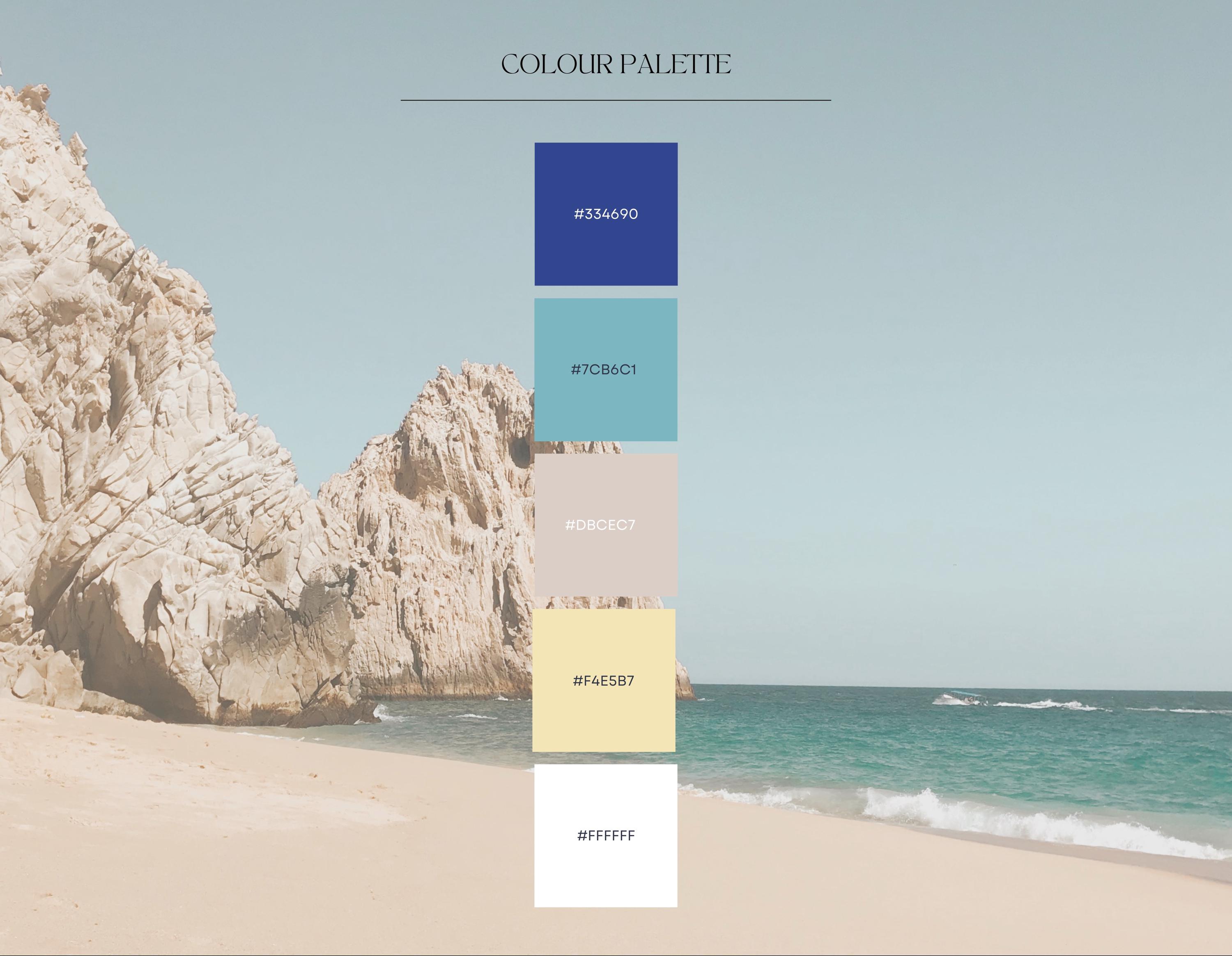 Beach Club Logo Kit: Coastal Brandboard Template (canva) - Etsy
