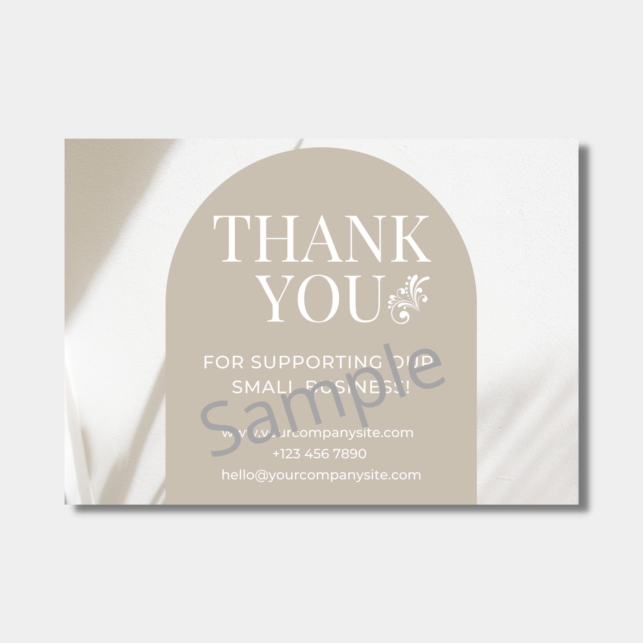 Tarjetas de agradecimiento imprimibles negocios - Etsy México