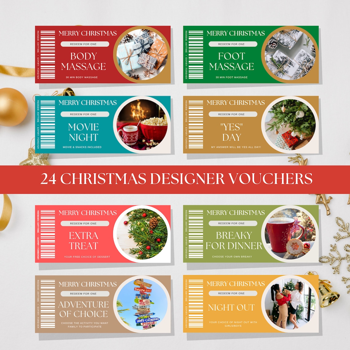 Printable Christmas Gift Voucher Template, Santa Gift Certificate ...