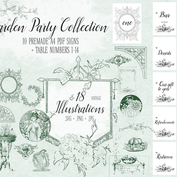 Tea Party Table Numbers - Etsy