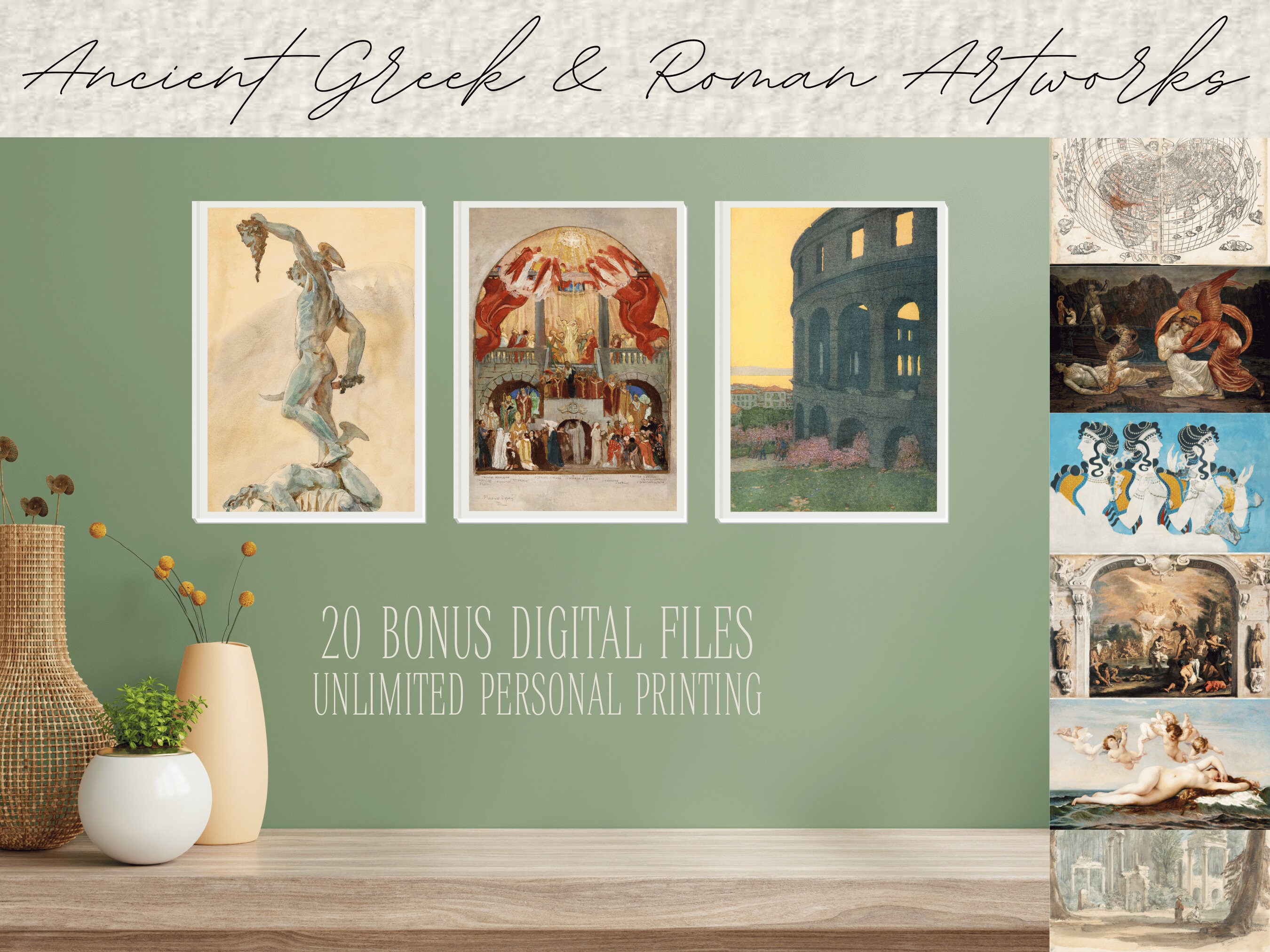 Ancient Greek & Roman Coloring Pages | Vintage Illustrations Coloring ...