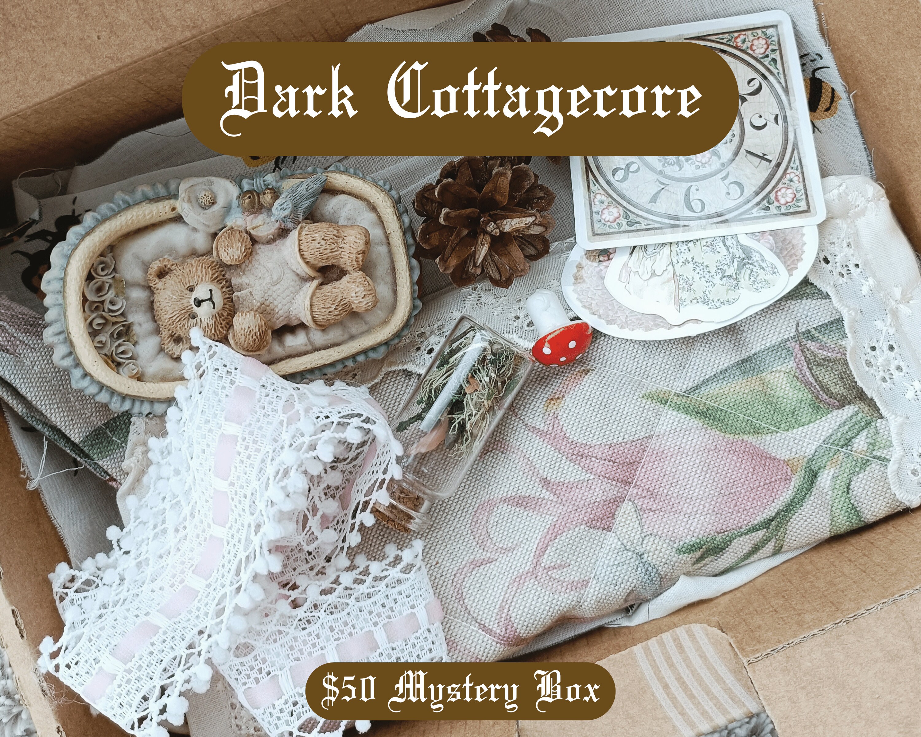 Dark Cottagecore Mystery Box Small Oddity Home Decor Collectible Thrift ...