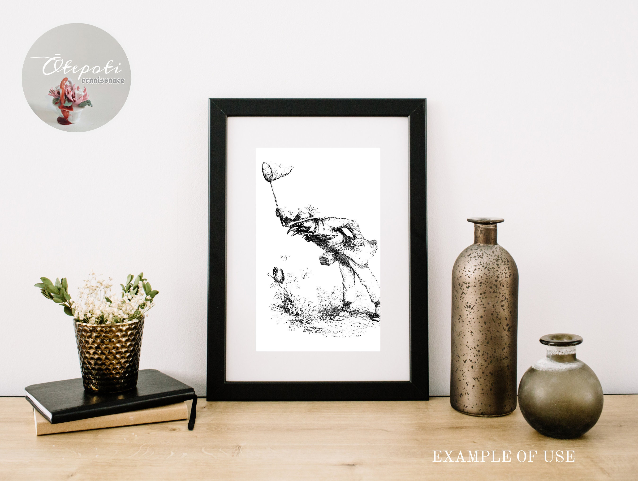 Bizarre Absurd Vintage Coloring Pages Weird Wall Art Print - Etsy