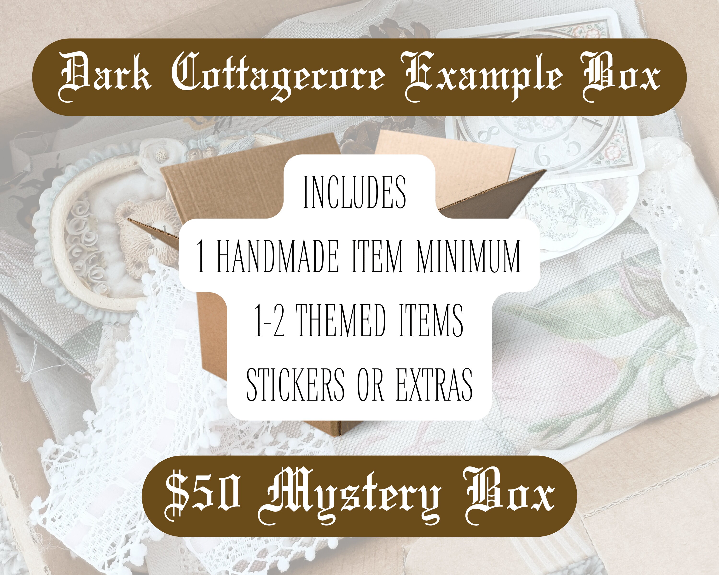 Dark Cottagecore Mystery Box Small Oddity Home Decor Collectible Thrift ...