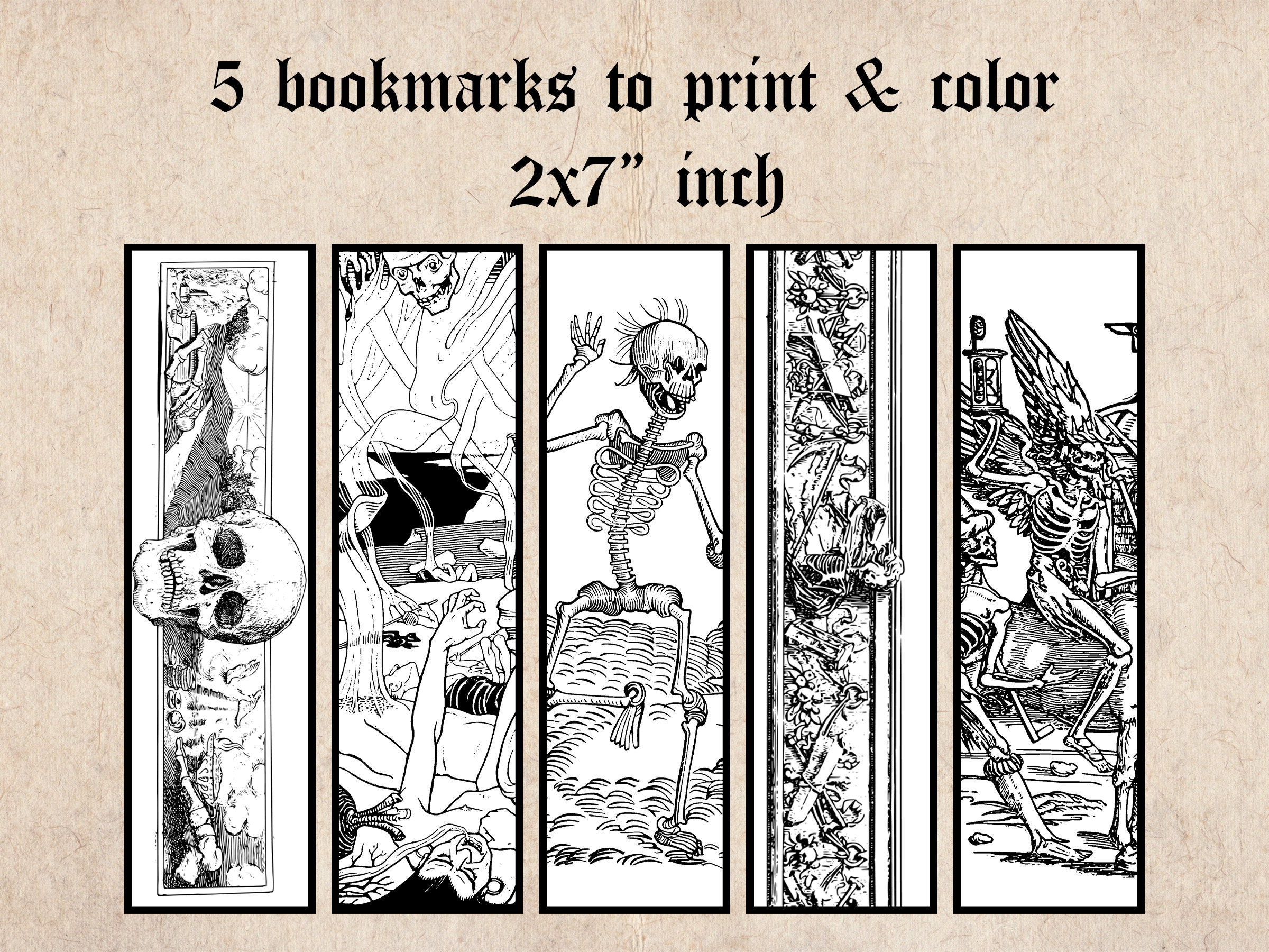 Death & Plague Coloring Pages Vintage Macabre Illustrations - Etsy