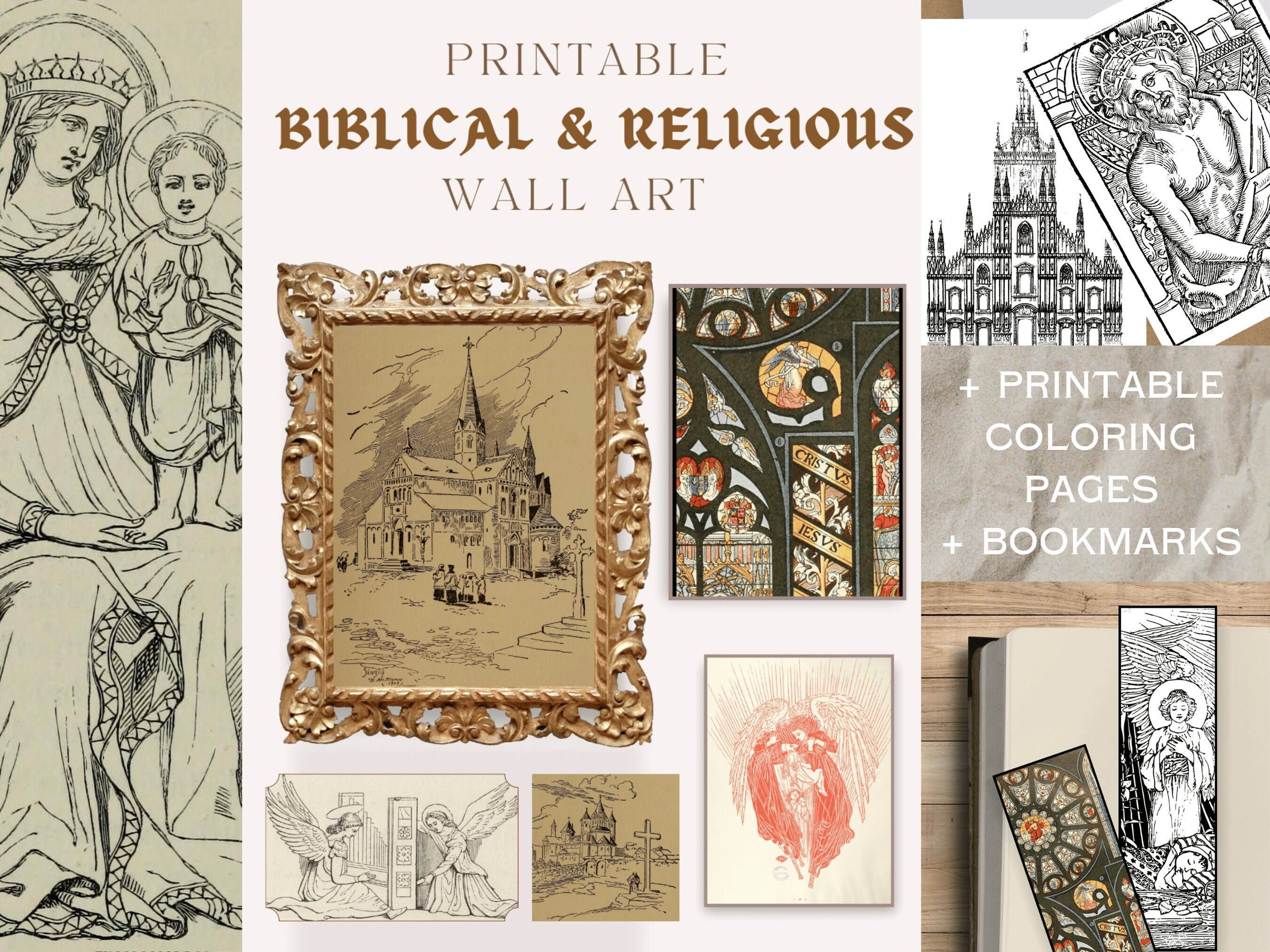 Biblical and Religious Digital File Bundle | Easter Adult Coloring Book ...