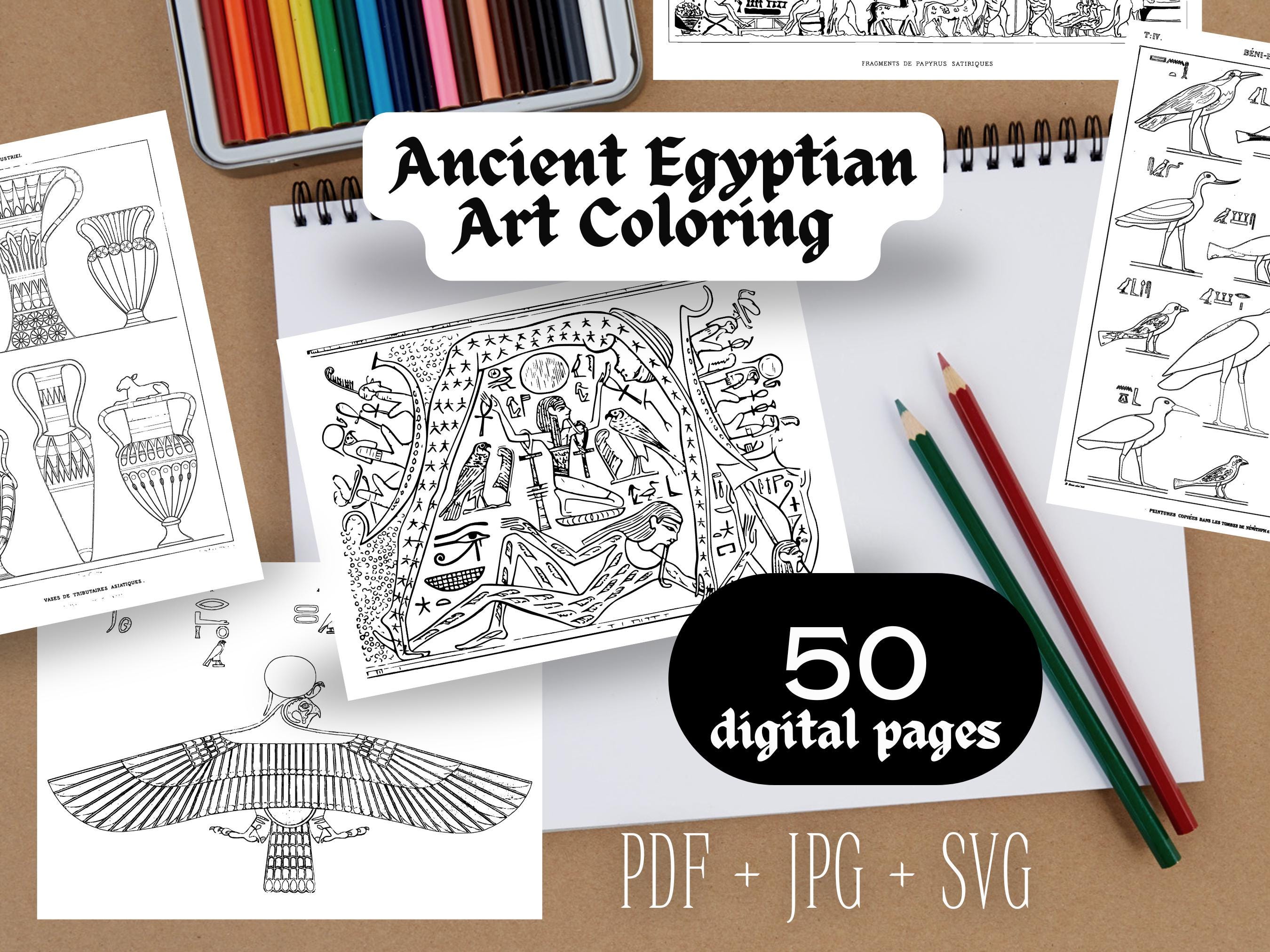 Printable Coloring Pages Ancient Egypt Pharoah Ancient Egyptian