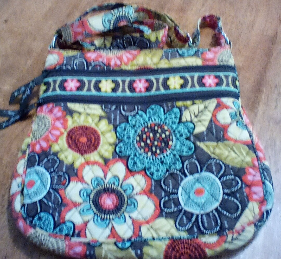 Vera Bradley Flower Shower Retired Hipster Crossbody Bag - Etsy