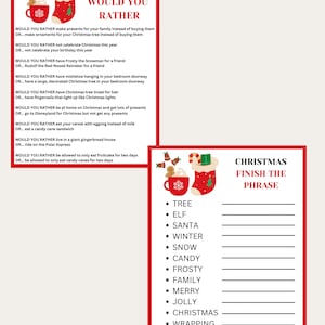 Printable Christmas Game Bundle - Christmas Party Games - Christmas ...