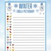 Winter Emoji Pictionary Game - Printable Emoji Christmas Game - School ...