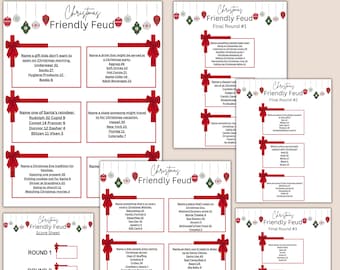 Christmas Friendly Feud - Printable Christmas Questions and Answer Game ...