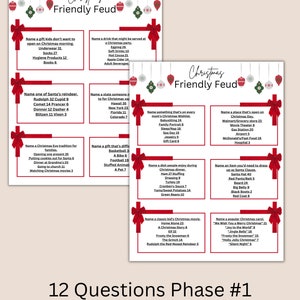 Christmas Friendly Feud Game – Printable Holiday Trivia (instant ...