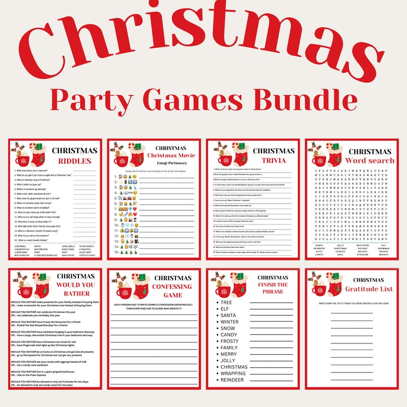 Christmas Games - Etsy