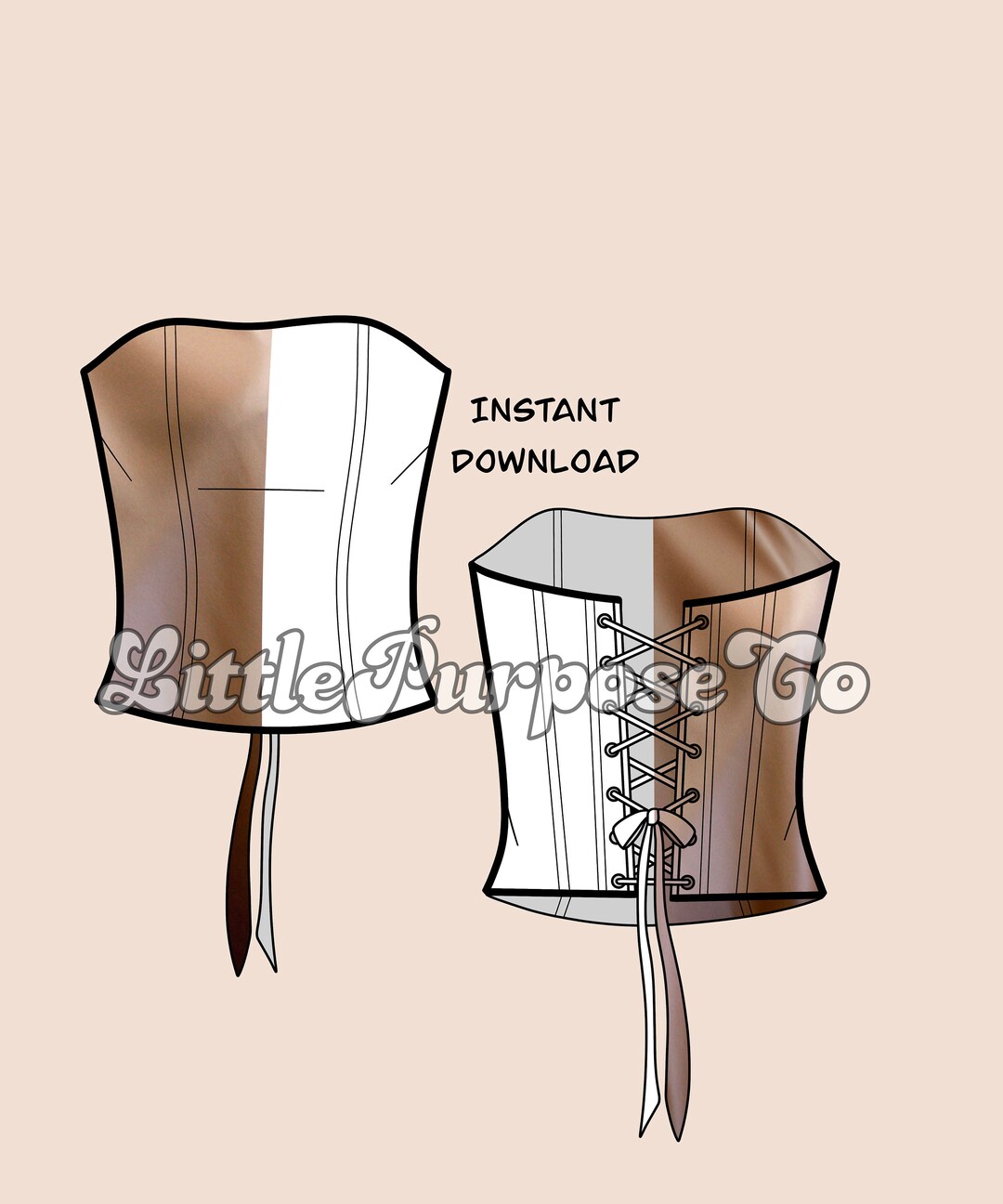 Full Corset String Mock Up - Etsy