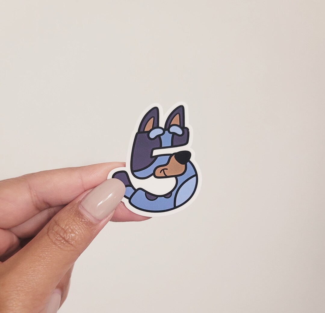 Bluey personaje de dibujos animados Flatback encanto artesanía - Etsy ...