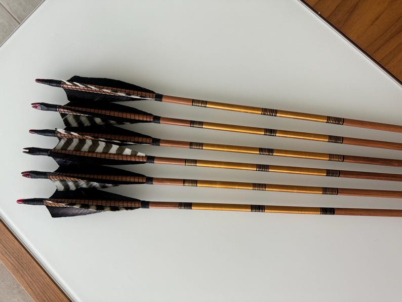 45-50#spine, 125 Grain Brass Points (hand Polished), 6 Pcs, Parallel ...