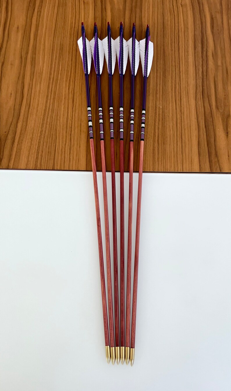 45-50#spine, 125 Grain Brass Points (hand Polished), 6 Pcs, Parallel ...