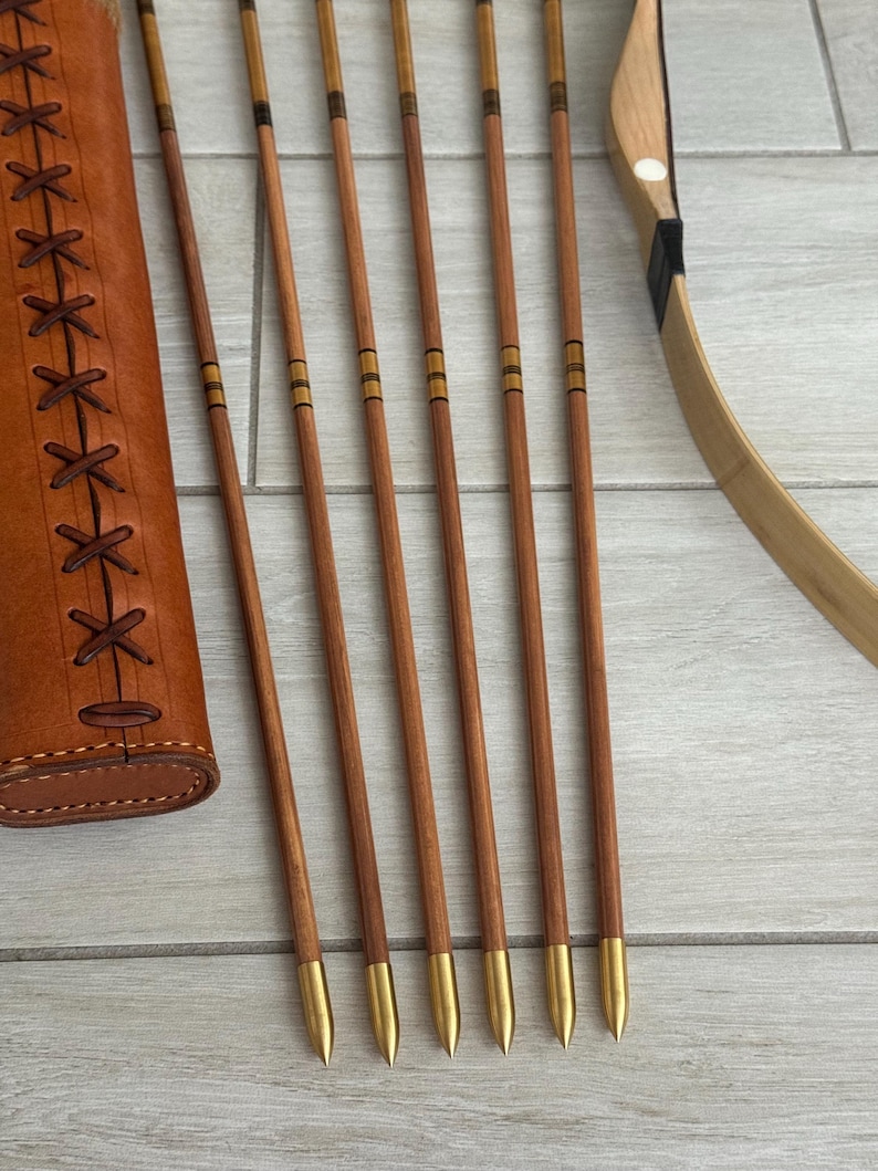 45-50#spine, 125 Grain Brass Points (hand Polished), 6 Pcs, Parallel ...