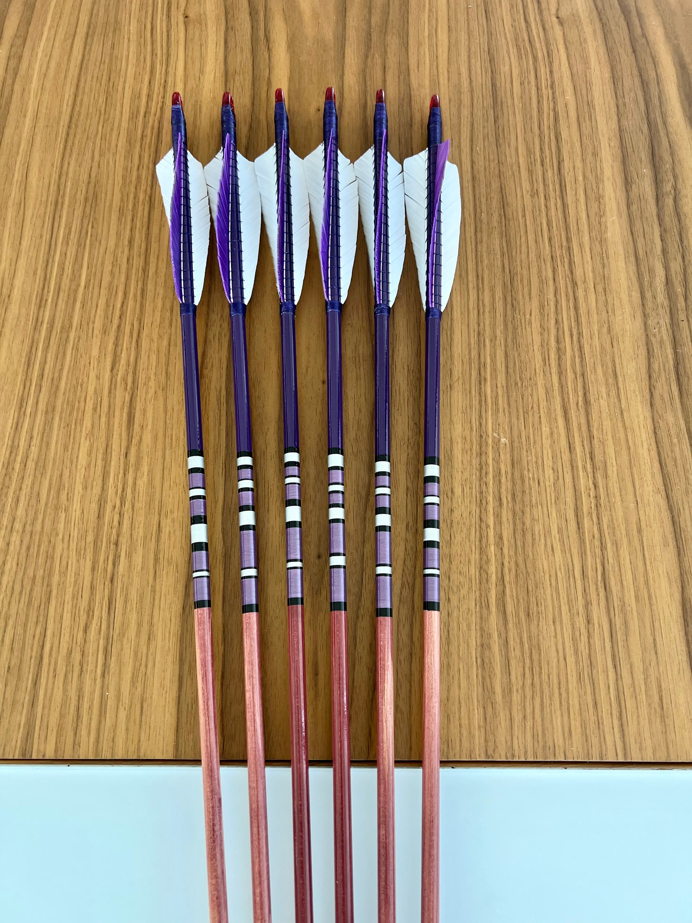45-50#spine, 125 Grain Brass Points (hand Polished), 6 Pcs, Parallel ...