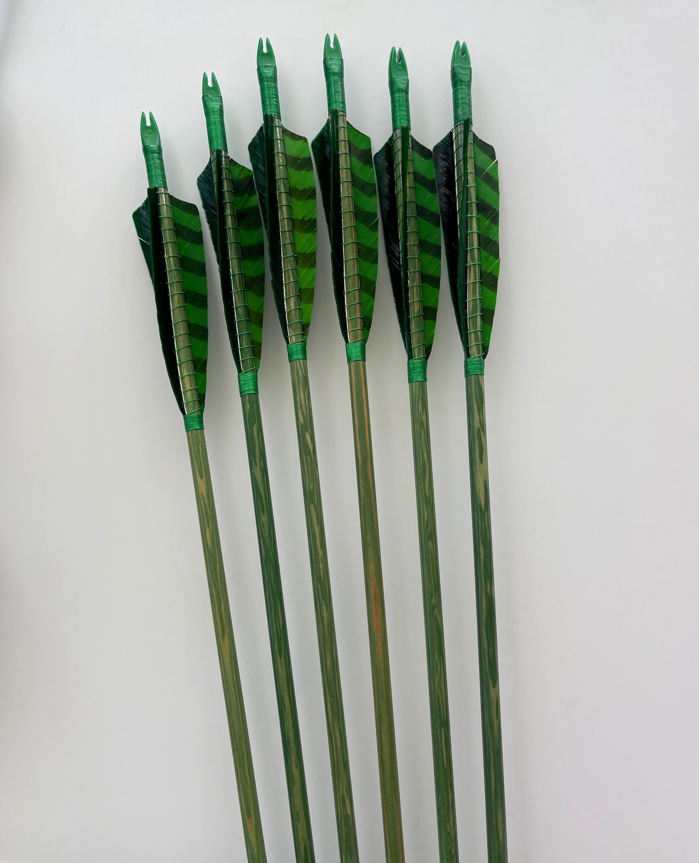50-55# Spine, 125 Grain Brass Points, Parallel Douglas Fir Wood Arrows ...