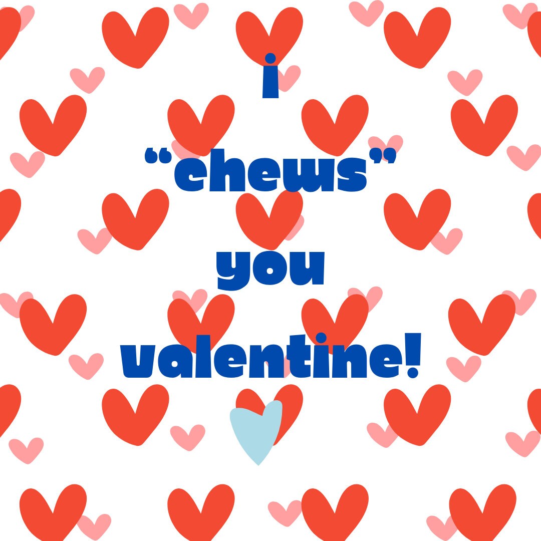 Printable I Chews You Valentine Gift Tag - Etsy