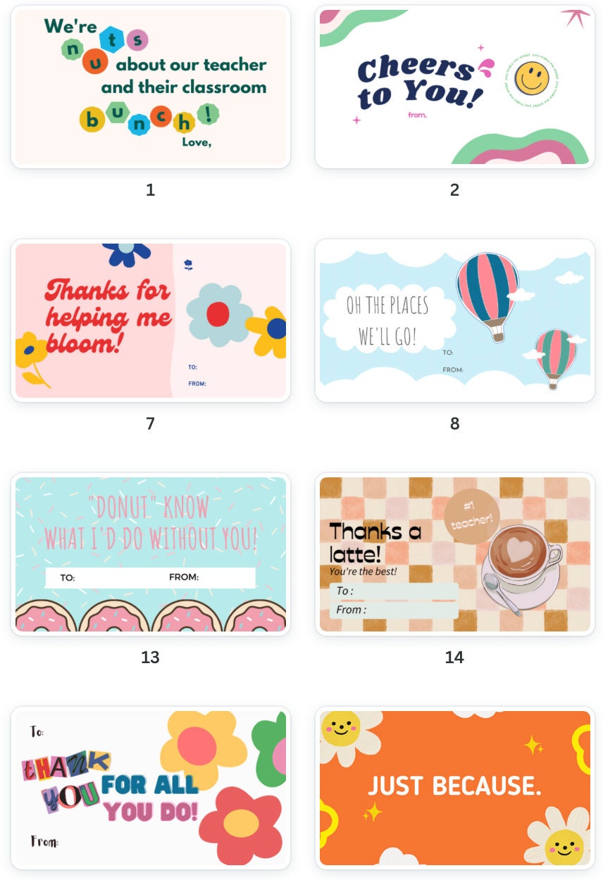 Printable Gift Tags Teacher Bundle - Etsy