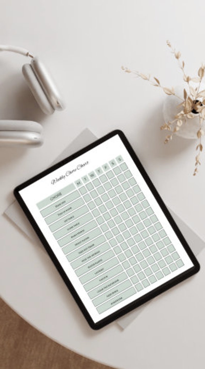 Chore Chart | Kids Chore Chart | Responsibility Chart | Printable Chore ...