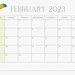 2023 Watercolor Calendar - Etsy