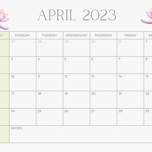 2023 Watercolor Calendar - Etsy