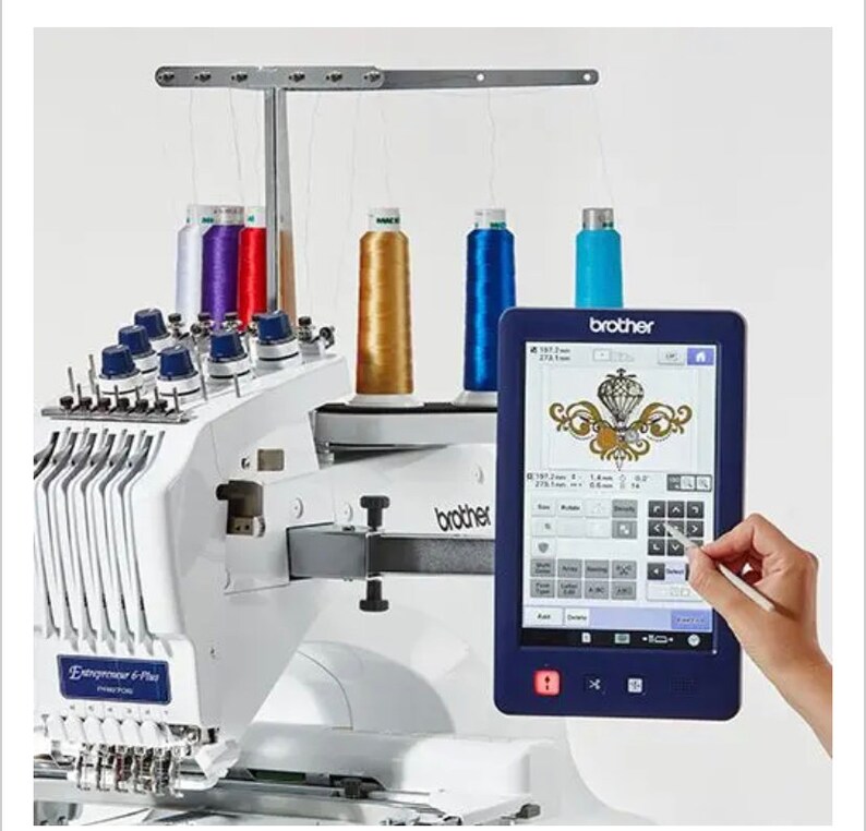Brother 6-needle Home Embroidery Machine OBO - Etsy