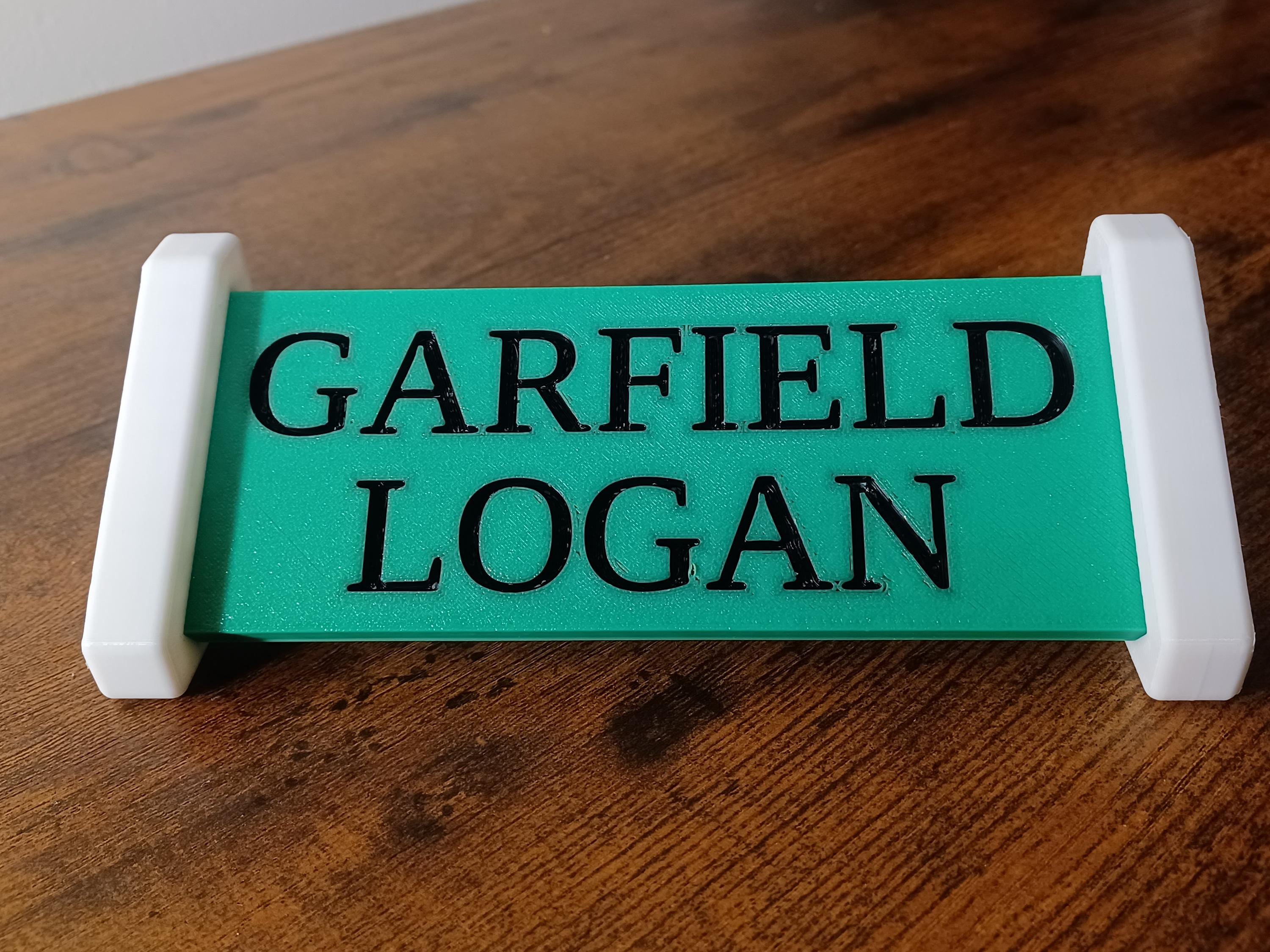 Personalized Standing Name Plate - Etsy