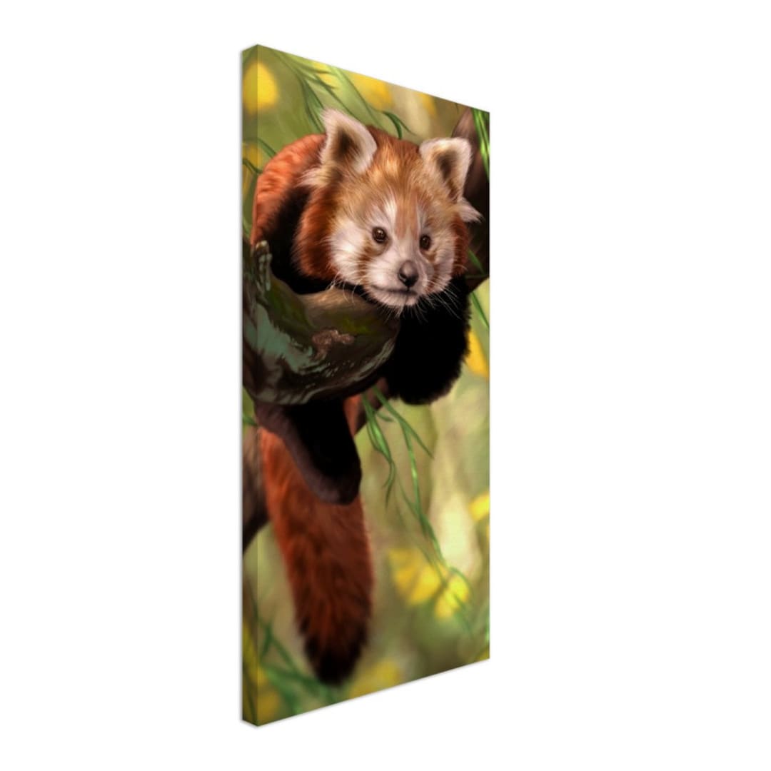 Red Panda Digital Painting Canvas - Etsy