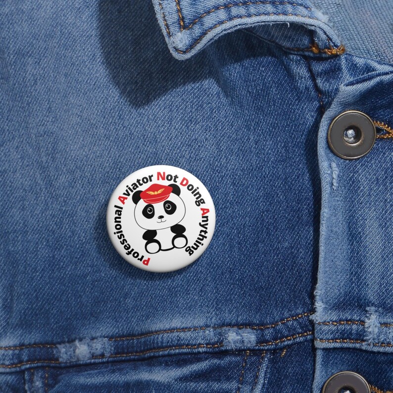 PANDA Button in 3 Sizes. - Etsy