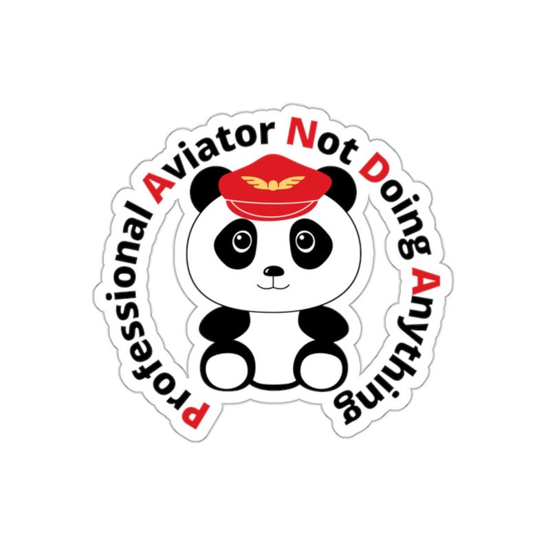 Aviator Die-cut Stickers, Pilot Sticker, Flight School Decal, Funny ...