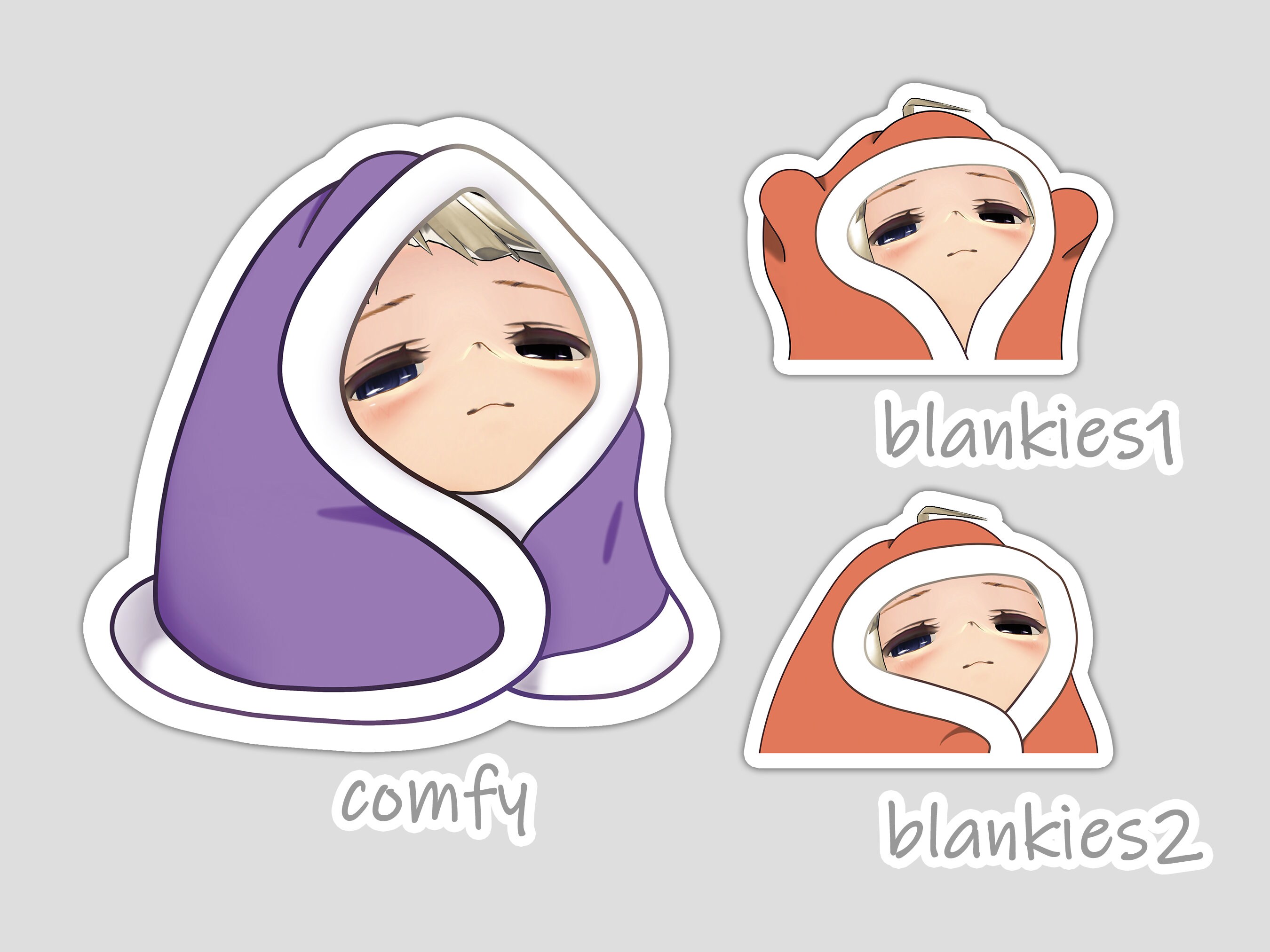 Hinotos Vtuber Emote Stickers/magnets - Etsy