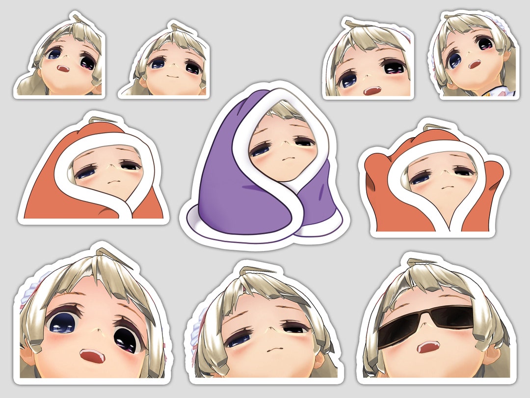 Hinotos Vtuber Emote Stickers/magnets - Etsy