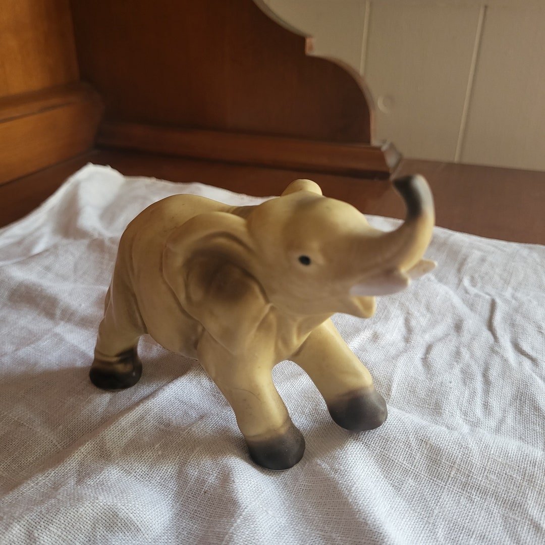 Vintage Lefton Good Luck Elephant Figurine - Etsy