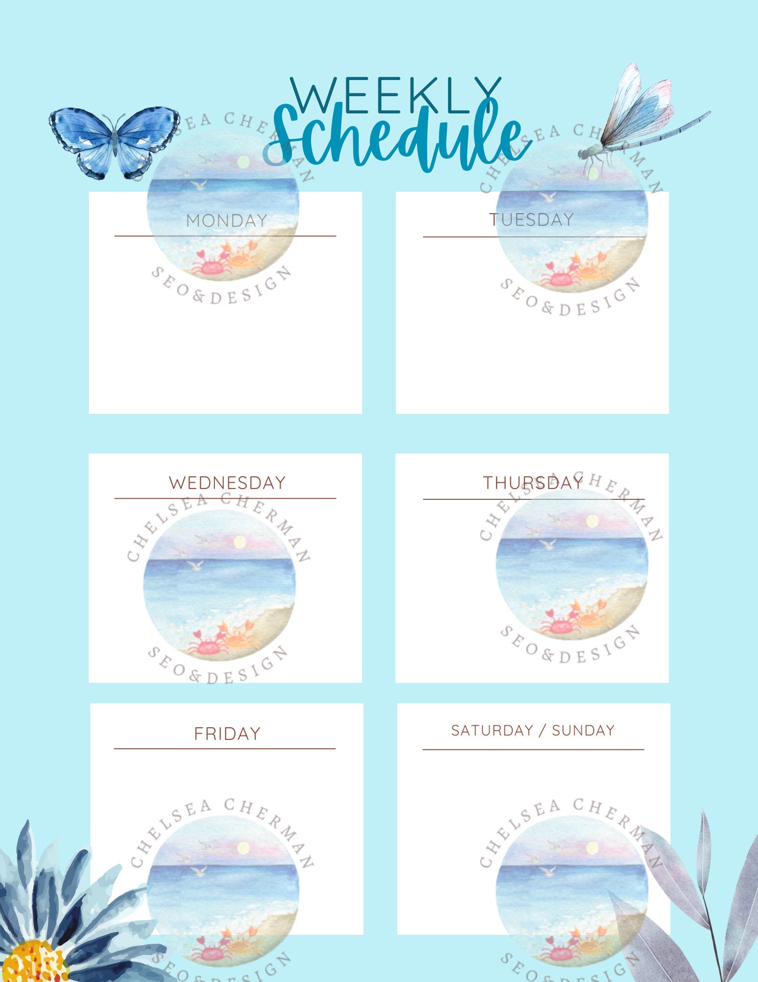Homeschool Schedule, Editable Daily Visual Schedule, Printable Daily ...