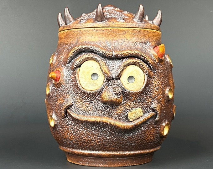 Monster Pottery,goblin,ogre,troll,orc,candy Jar,coffee Jar,goofy ...