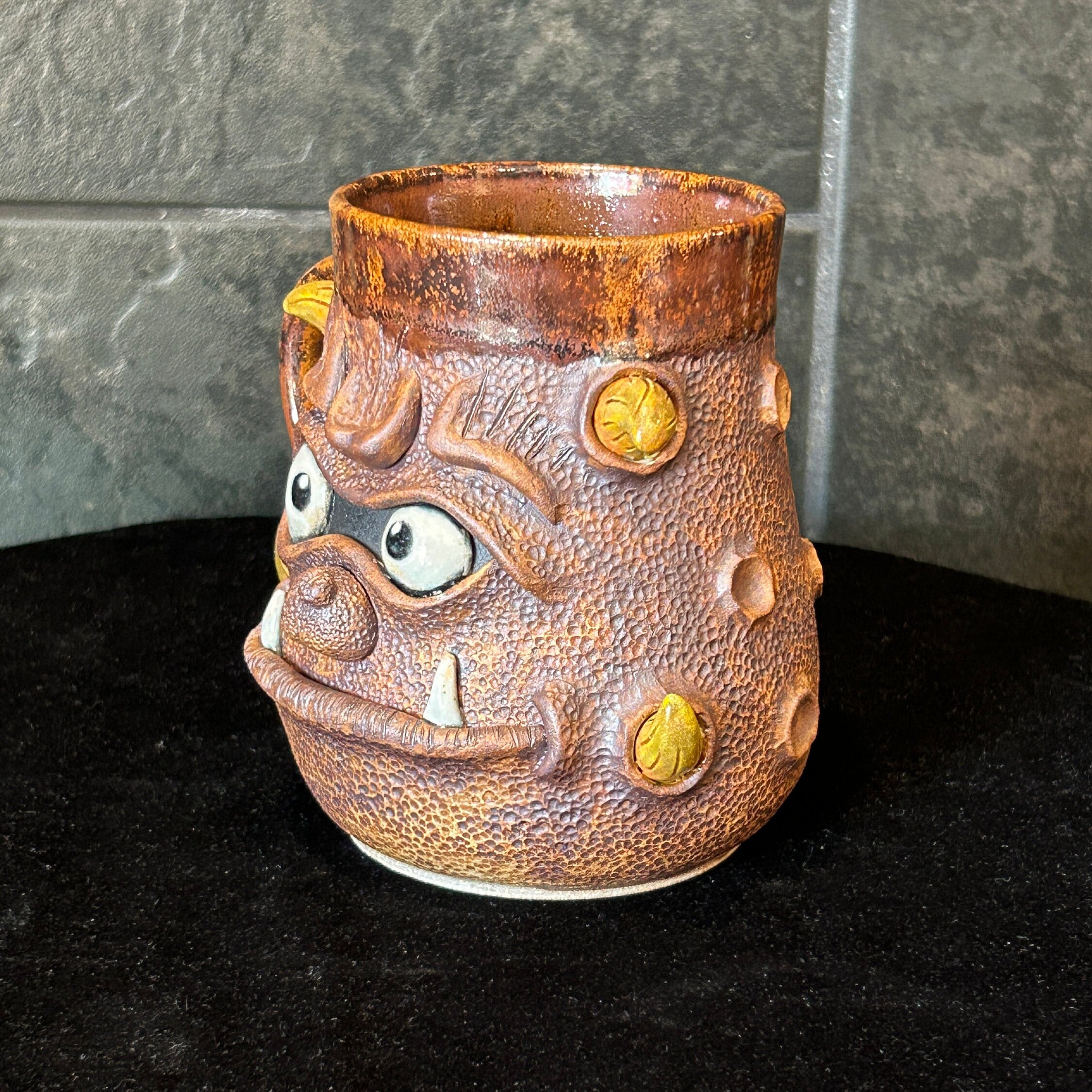 Handcrafted Monster Mug, Goblin Mug, Orc Mug, Ogre Mug, Face Mug, Cool ...