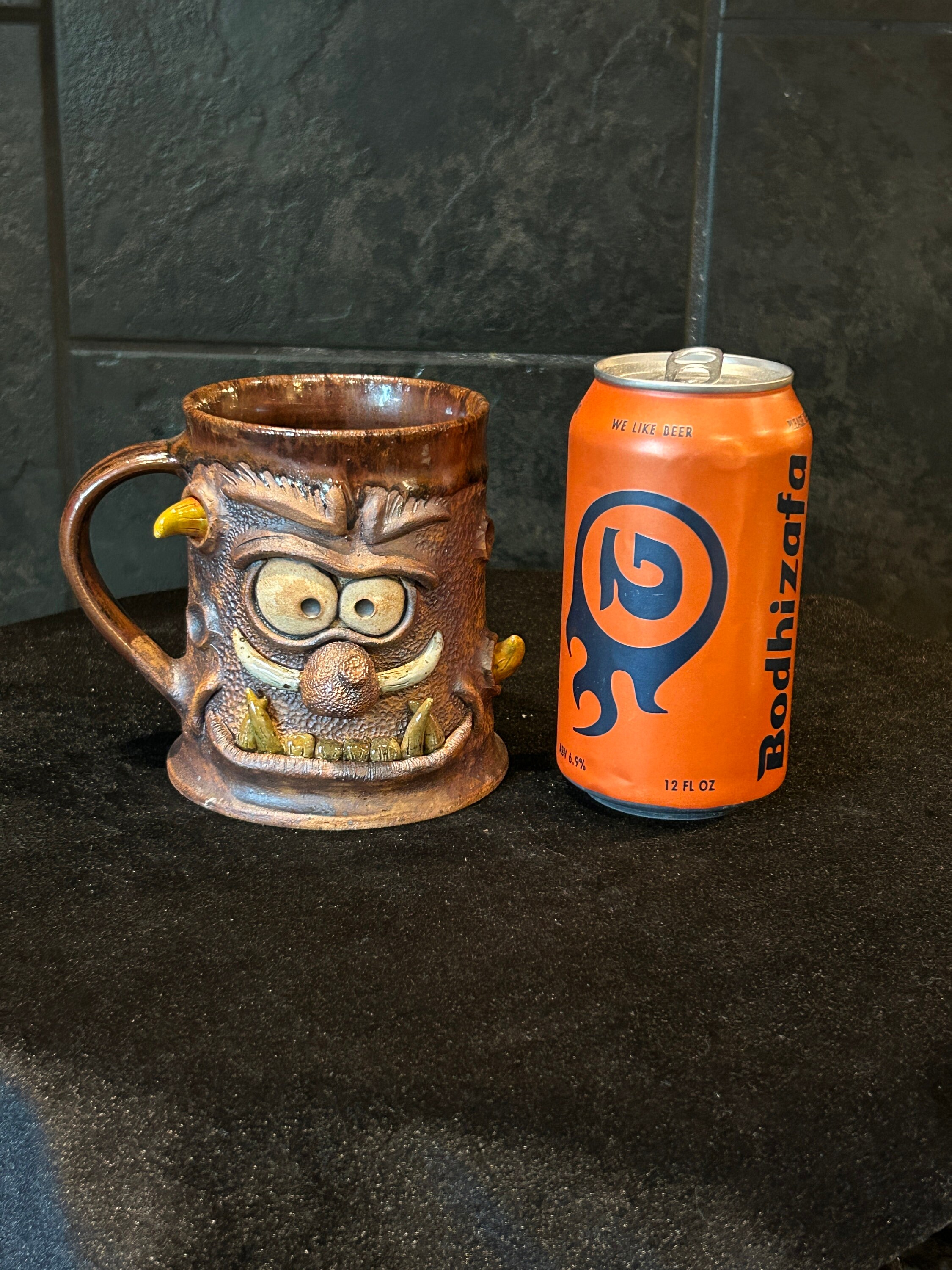Handcrafted Monster Mug, Goblin Mug, Orc Mug, Ogre Mug, Face Mug, Cool ...