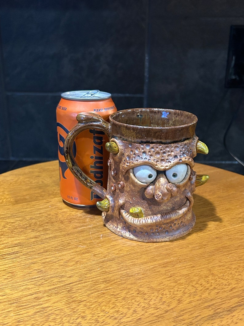 88 Handcrafted Monster Mug, Goblin Mug, Orc Mug, Ogre Mug, Face Mug ...