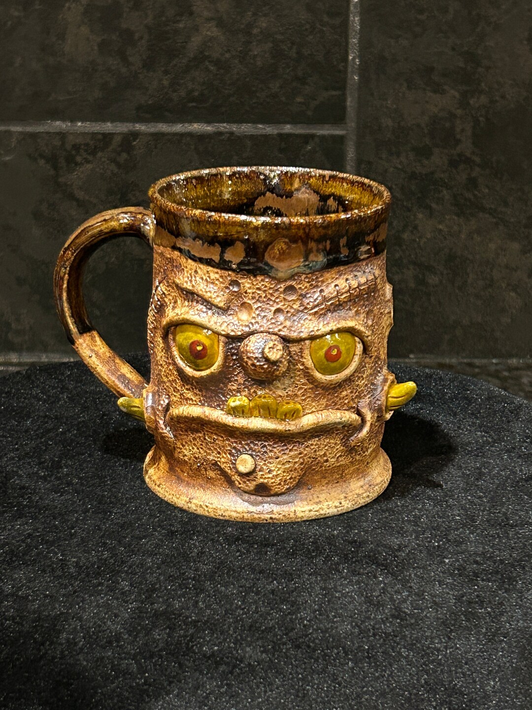 Handcrafted Monster Face Mug: Orc, Goblin, Ogre - Jumbo Coffee Mug - Etsy